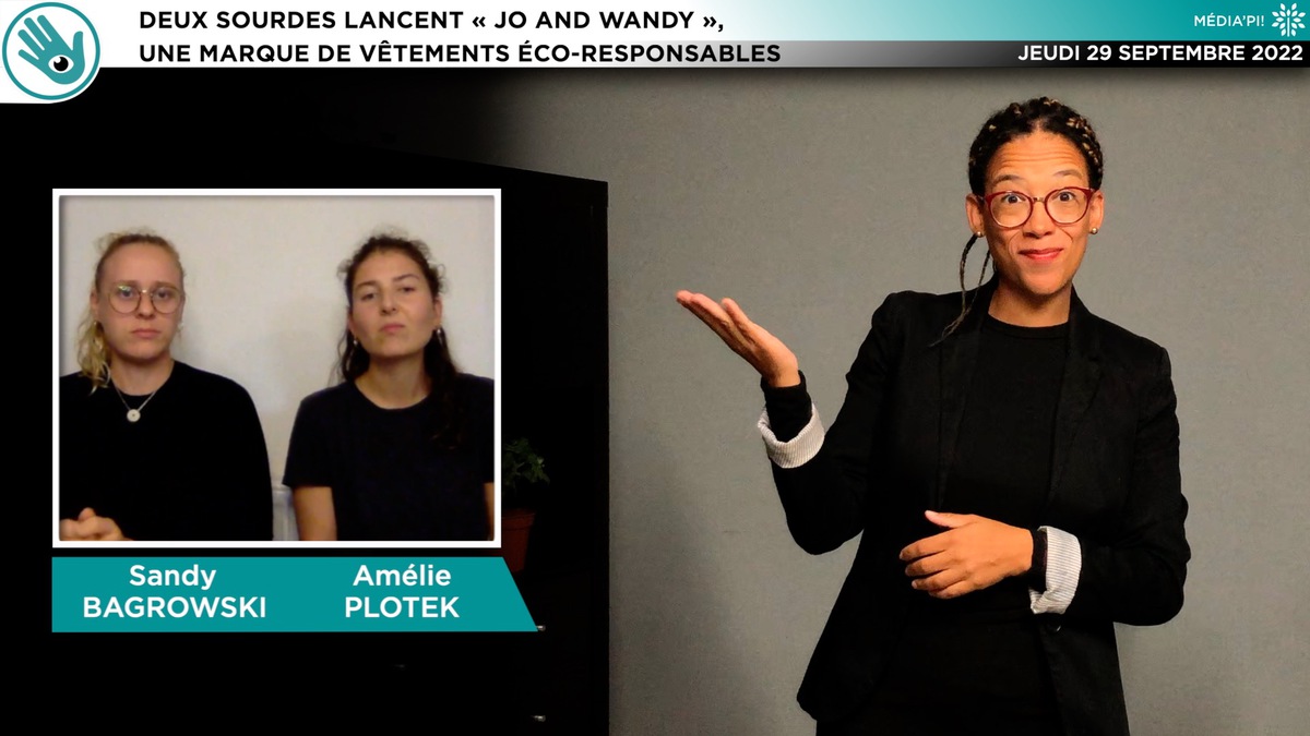 Deux sourdes lancent « Jo and Wandy », une marque de vêtements éco-responsables - Médiapi